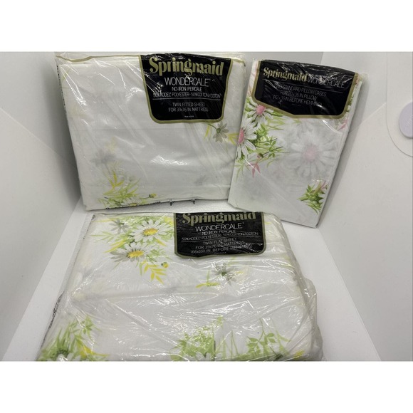 Springmaid | Bedding | Vintage Springmaid Daisies Noiron Percale ...